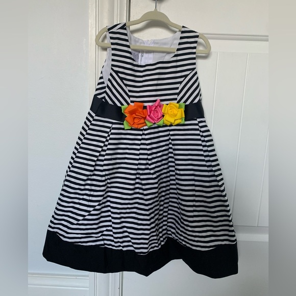 Bonnie Jean | Dresses | Bonnie Jean Black And White Striped Dress ...